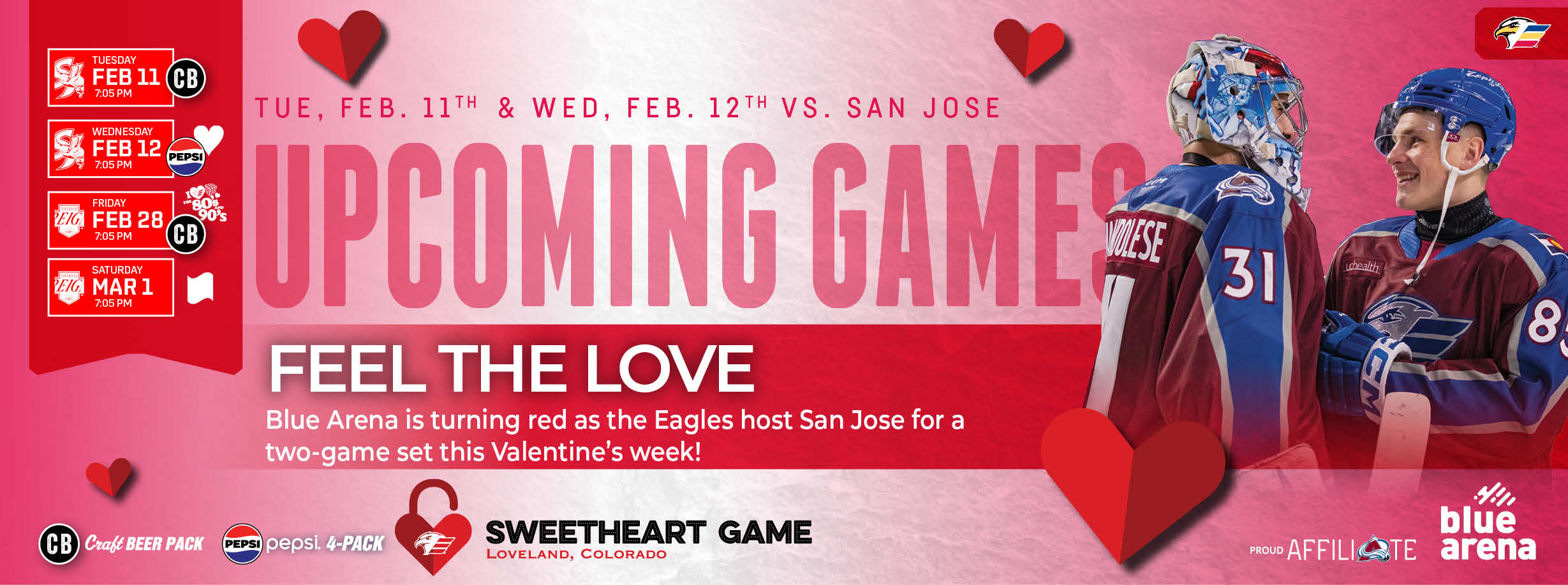 Upcoming Games | Colorado Eagles