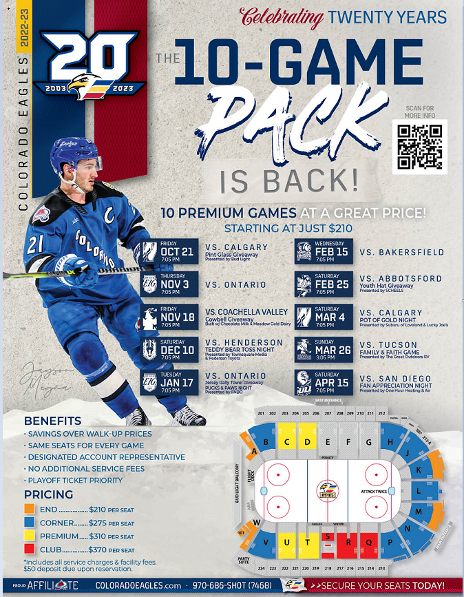 Partial Ticket Plans | Colorado Eagles