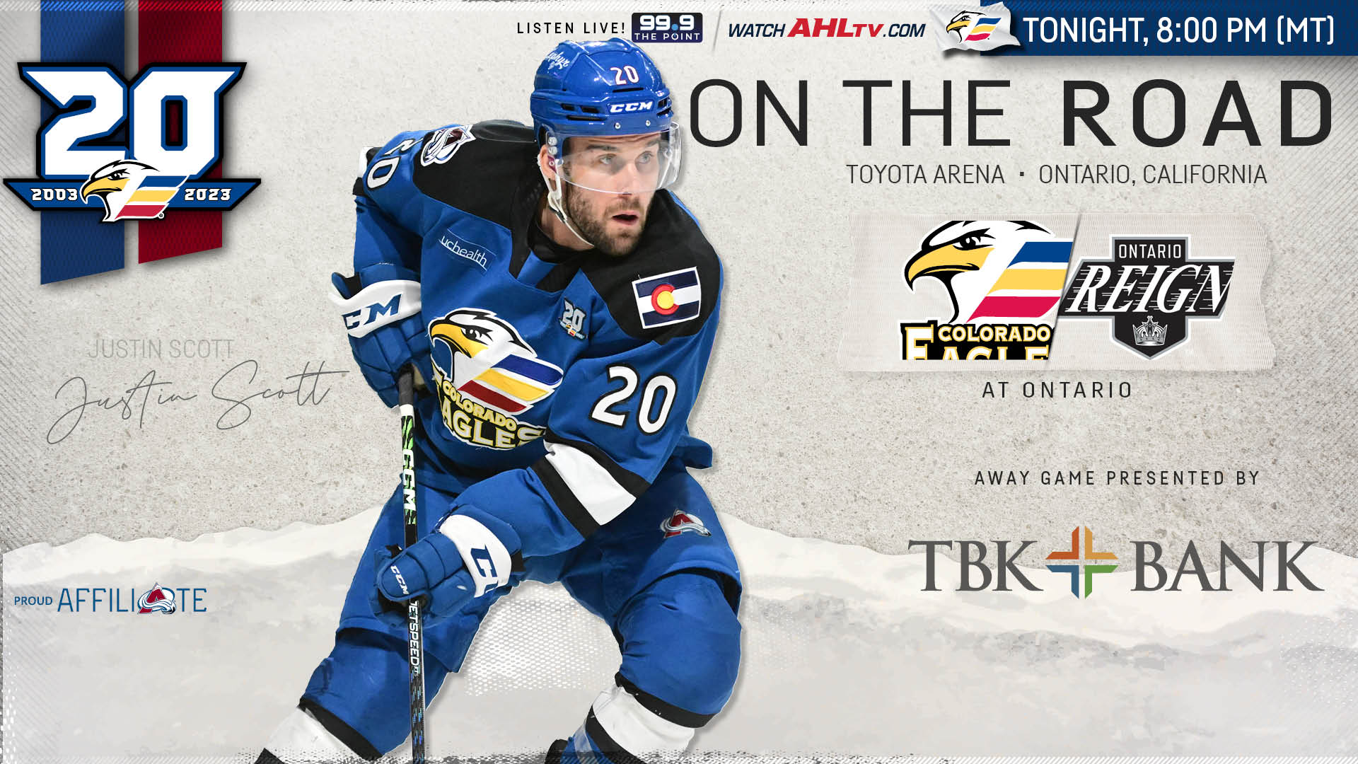 Colorado Makes Quick Stop in Ontario to Face Reign Tonight | Colorado ...