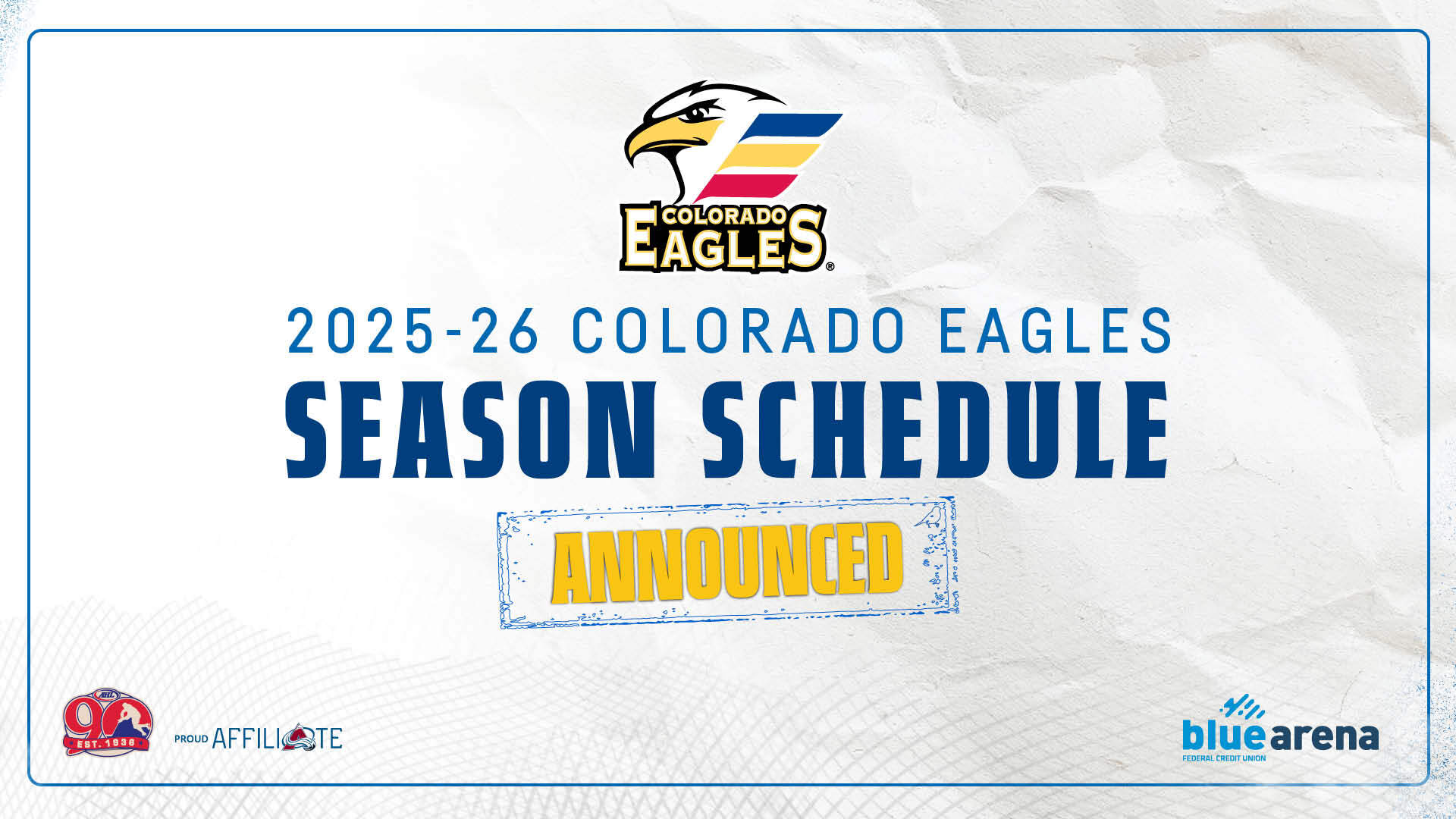 Colorado Eagles Announce 2025-26 Regular Season Schedule | Colorado Eagles