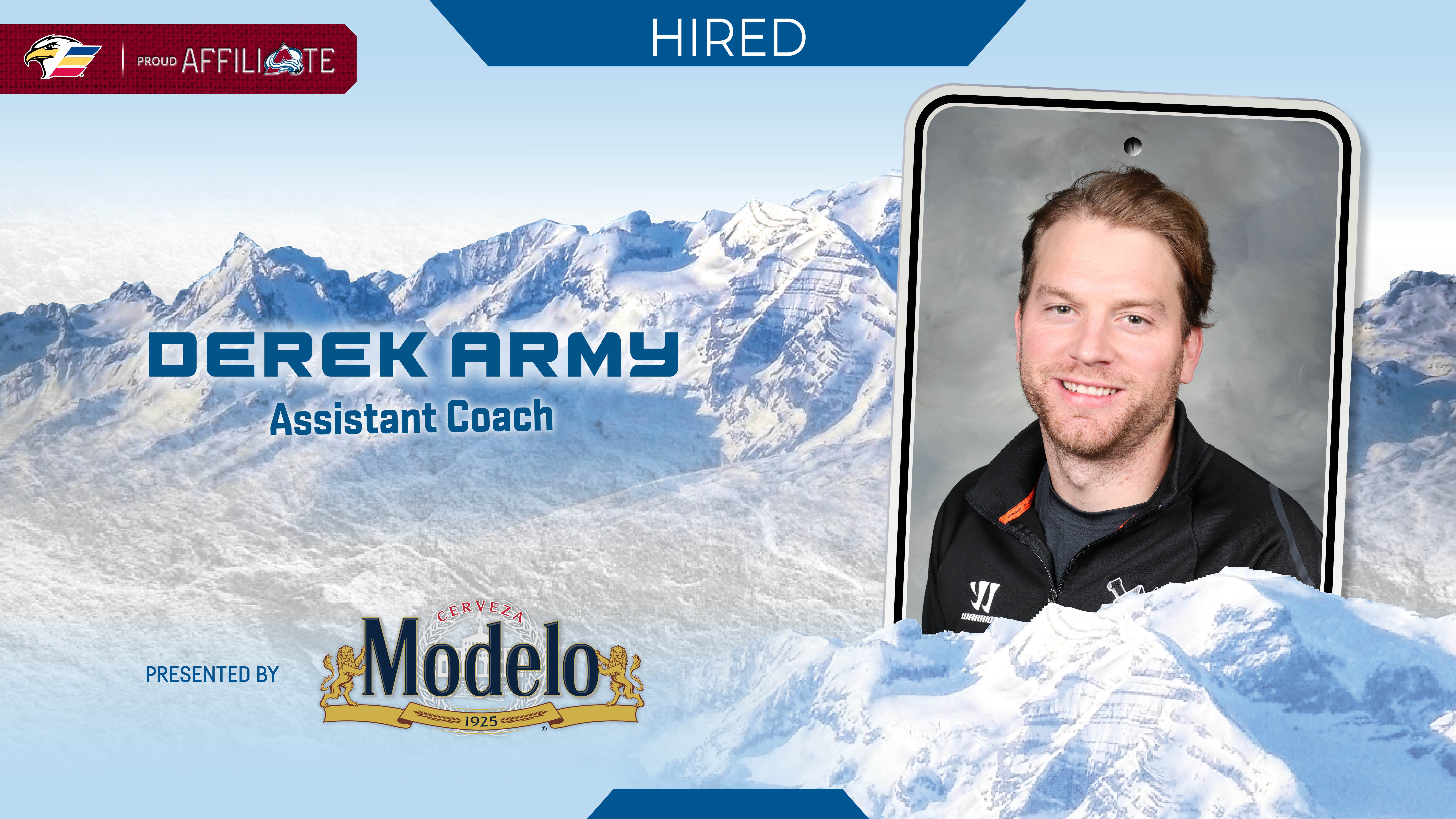 DEREK ARMY NAMED EAGLES ASSISTANT COACH | Colorado Eagles