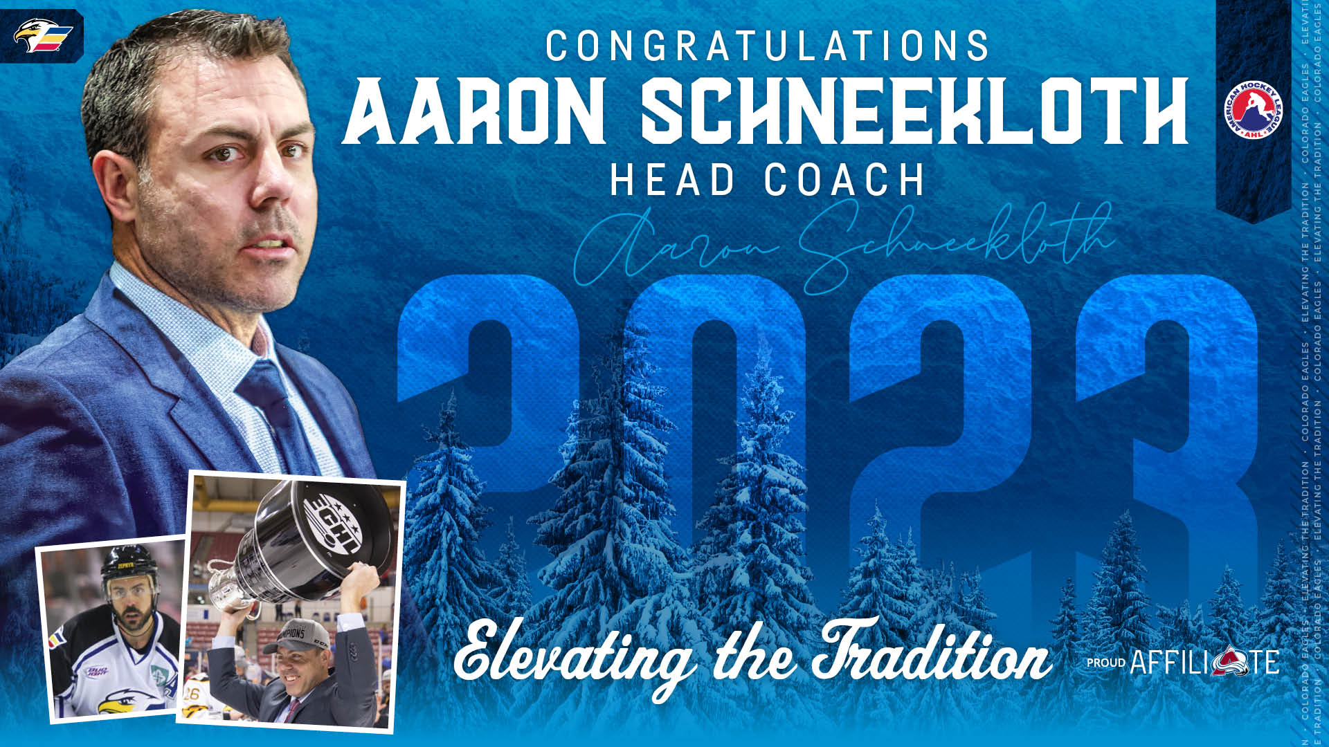SCHNEEKLOTH NAMED COLORADO EAGLES HEAD COACH | Colorado Eagles