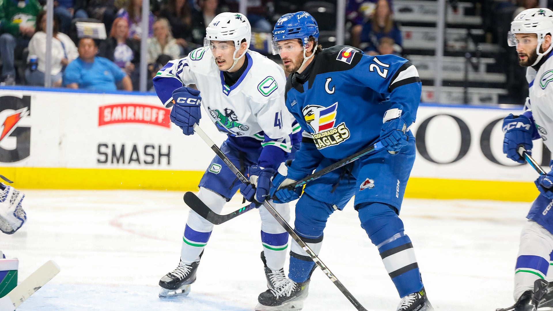 Abbotsford Outlasts Eagles in 3-2 OT Win in Game Three | Colorado Eagles