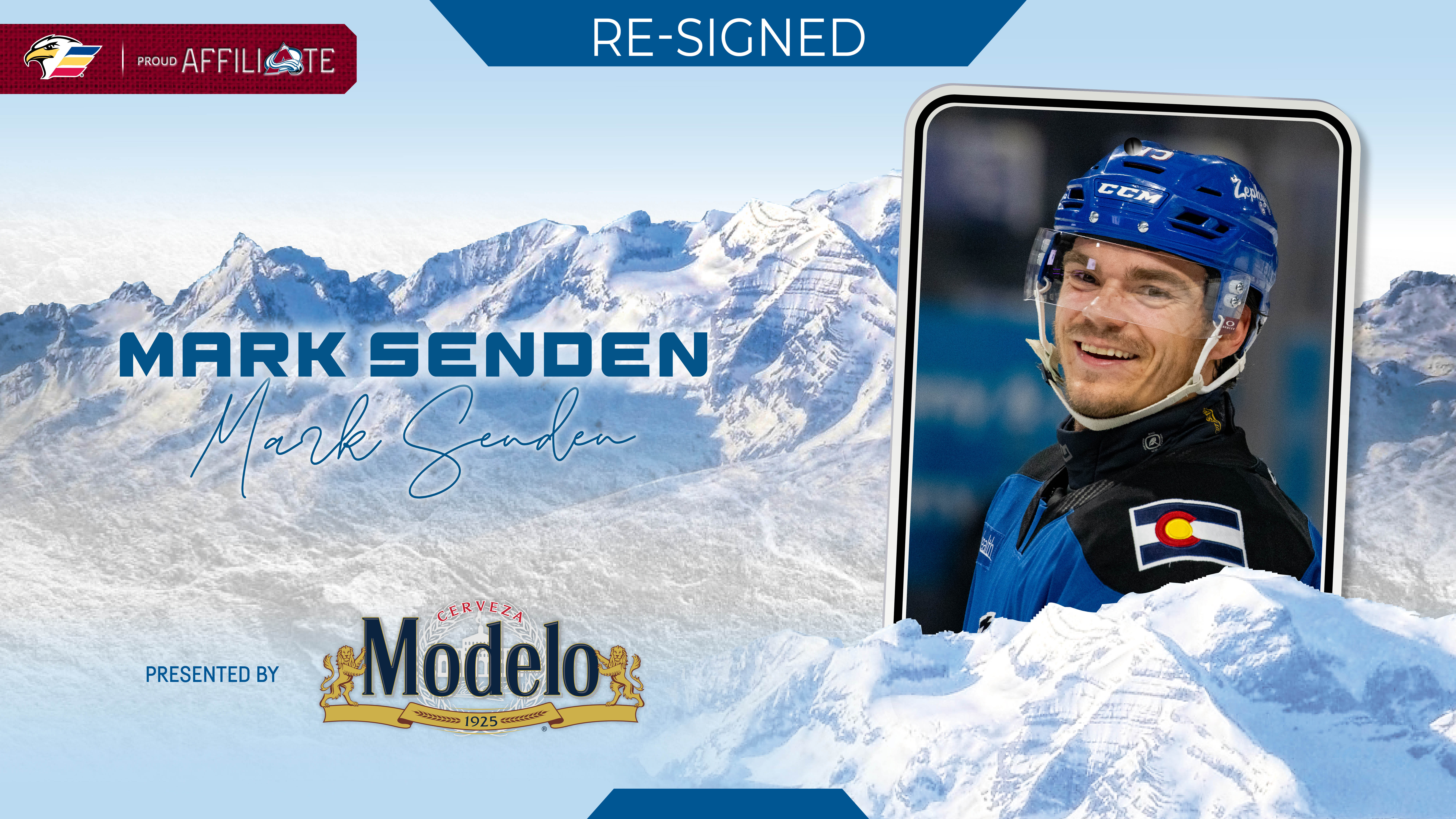 Forward Mark Senden Re-Signed for 2025-26 Season | Colorado Eagles