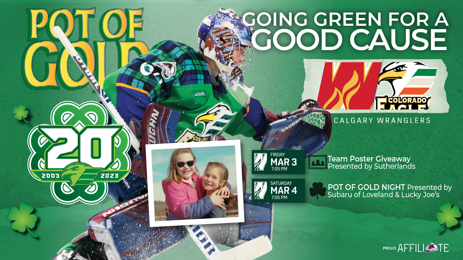 Going Green for a Good Cause | Colorado Eagles
