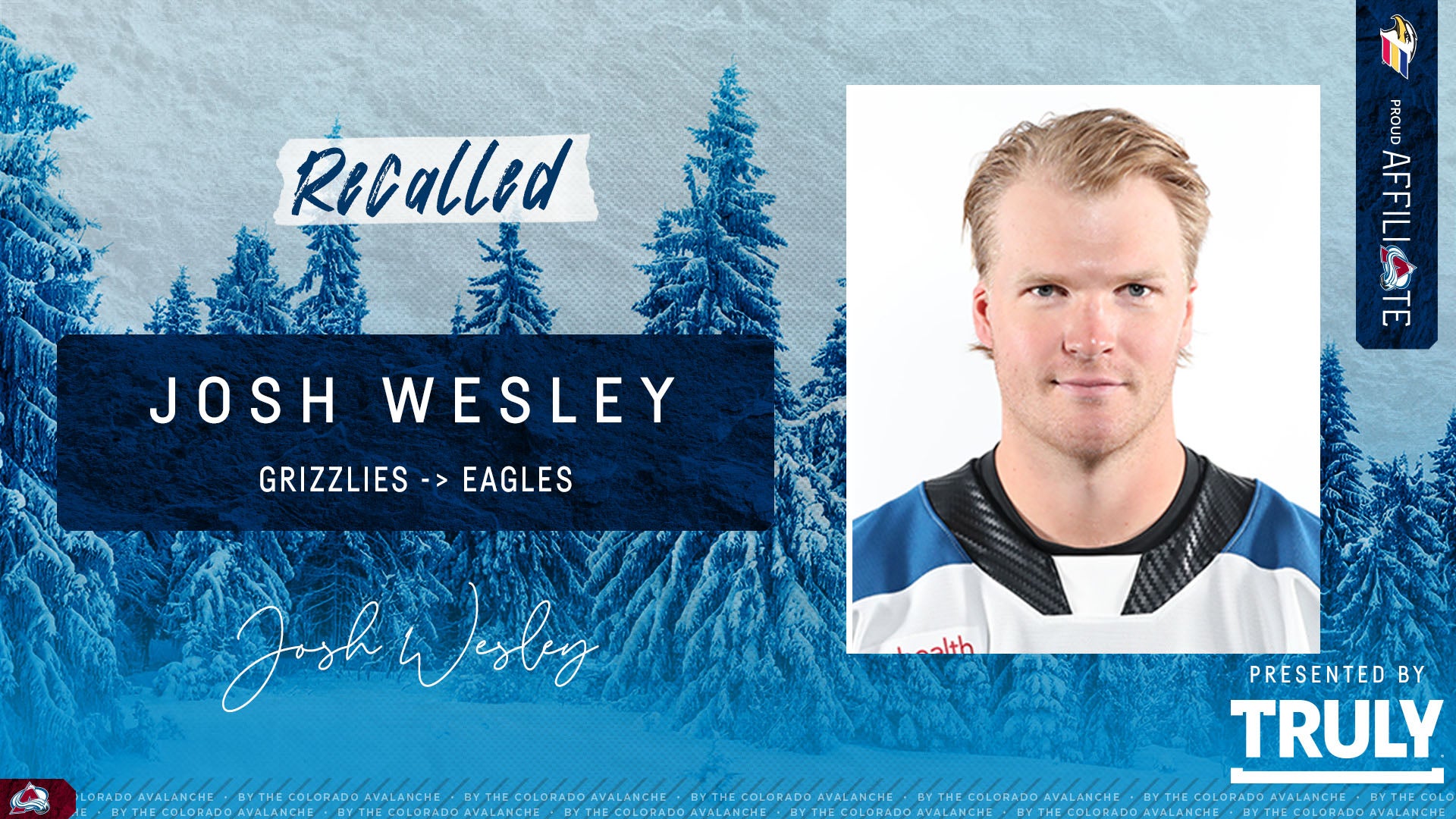 Colorado Eagles Recall Defenseman Josh Wesley | Colorado Eagles