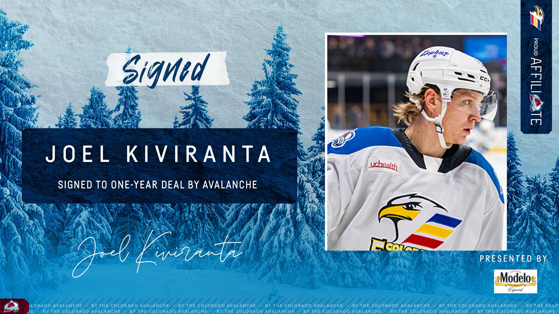 Avalanche Signs Kiviranta | Colorado Eagles