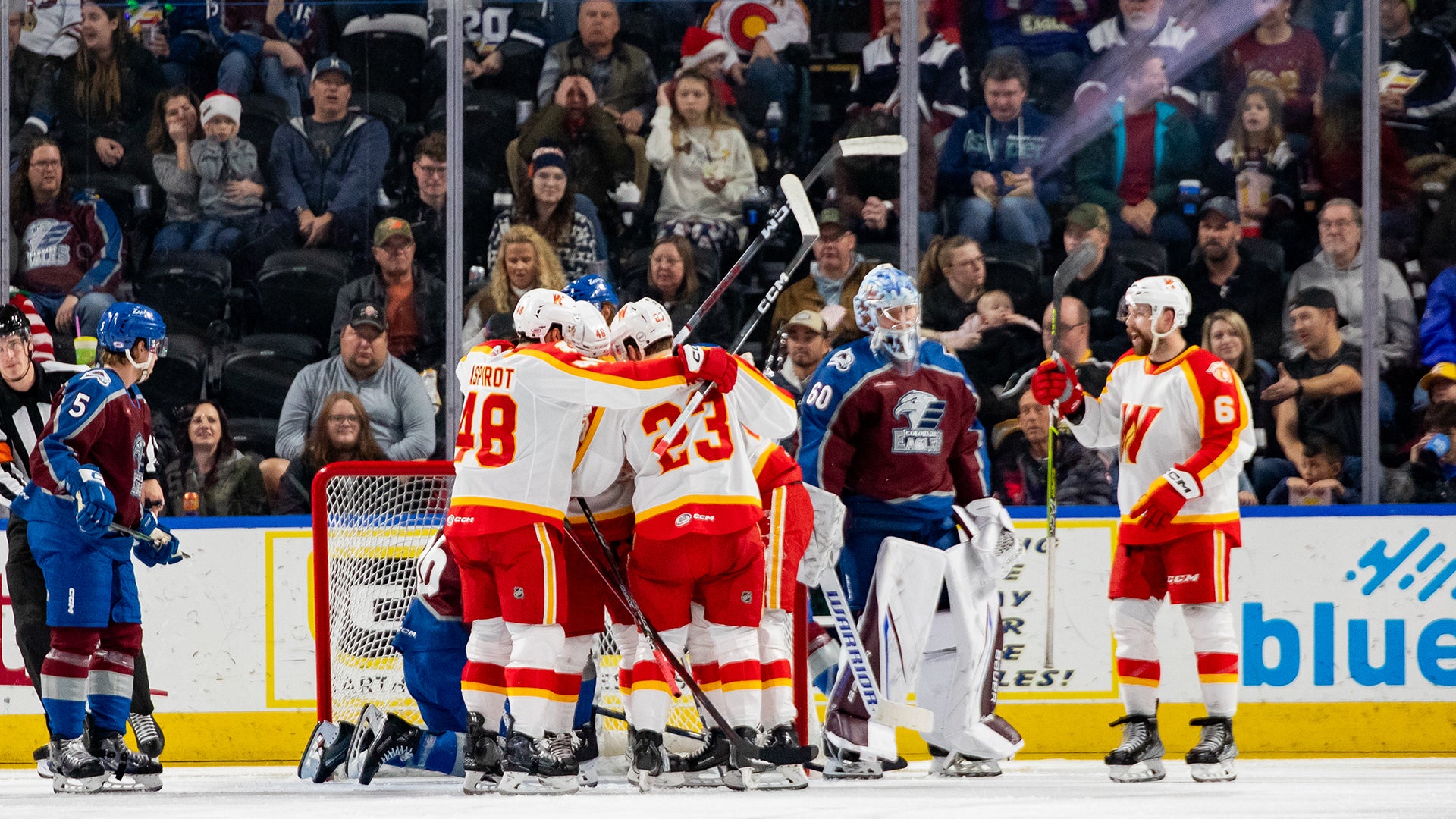 Wranglers Score Four Unanswered to Defeat Eagles, 5-1 | Colorado Eagles